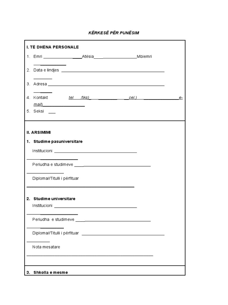 Formular Punesimi | PDF