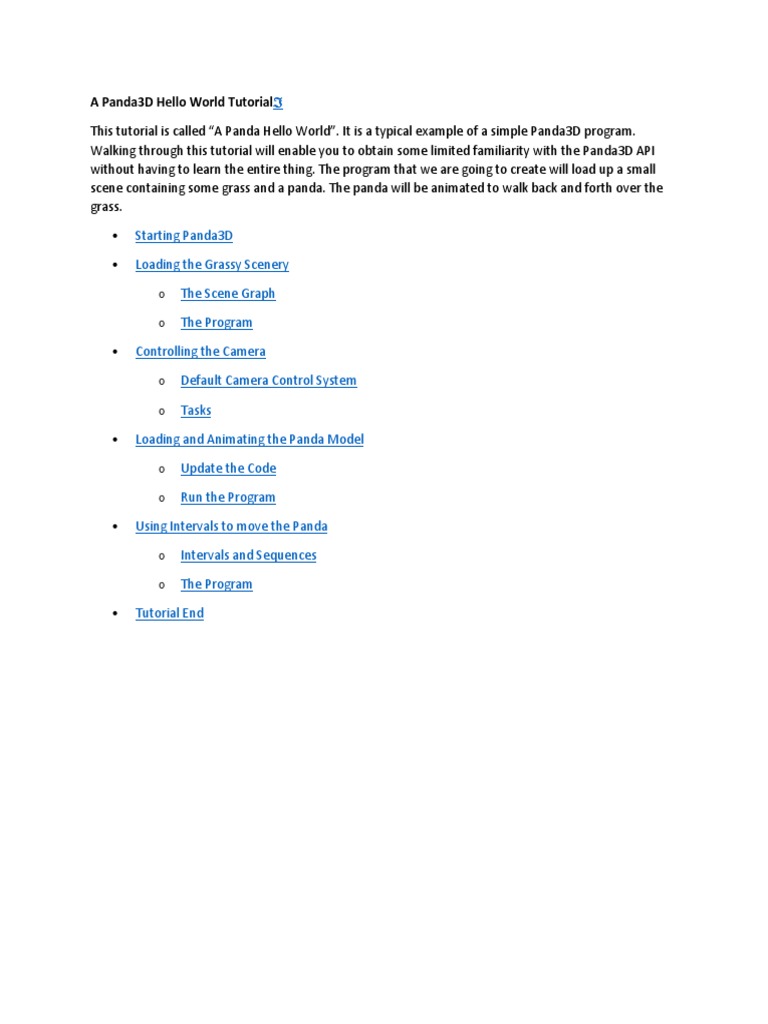 A Panda3D Hello World Tutorial 1 | PDF | Texture Mapping | 3 D Computer ...