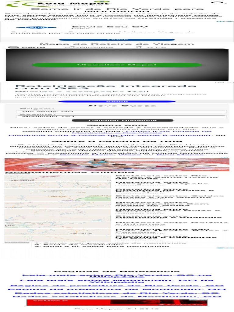 Rota e Mapa Como Ir de Rio Verde para Montividiu | PDF