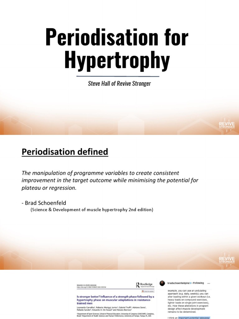 Periodisation For Hypertrophy | PDF | Muscle Hypertrophy | Cognition