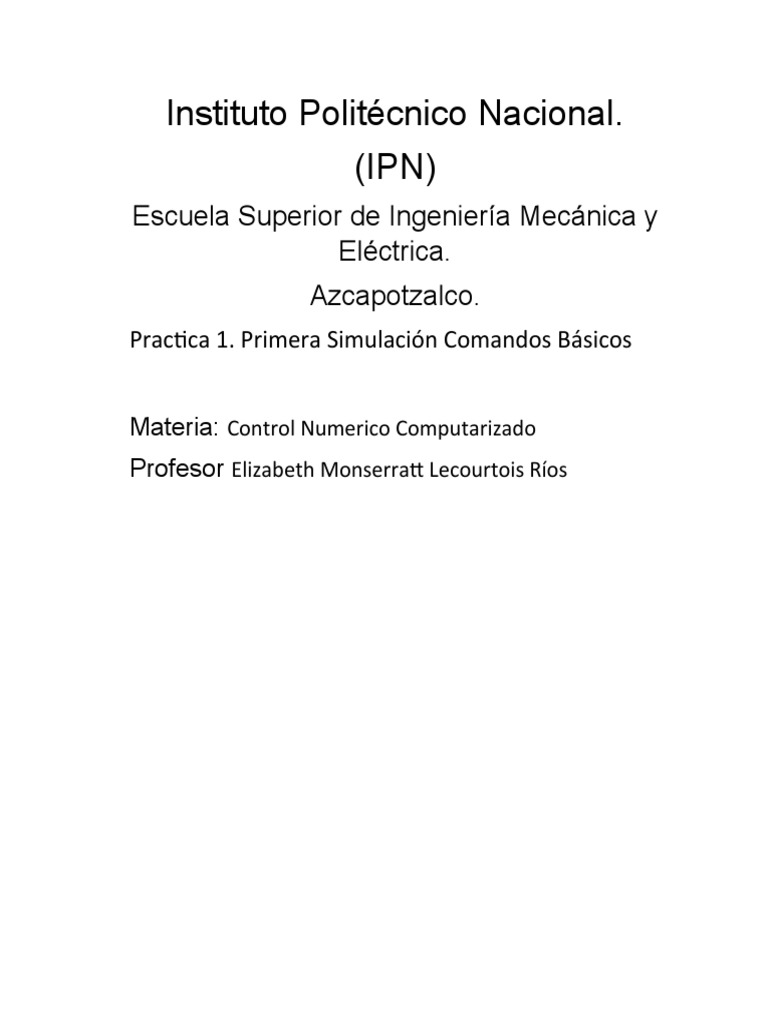 Practica 1 CNC | PDF