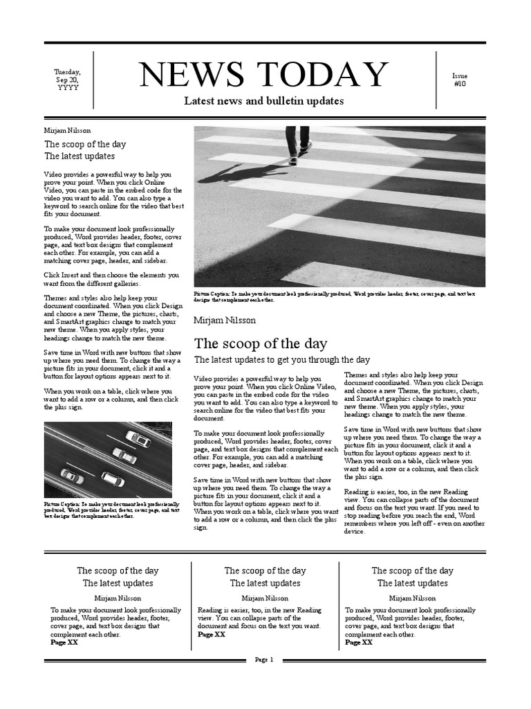 News Today: The Scoop of The Day | PDF | Page Layout | Graphics