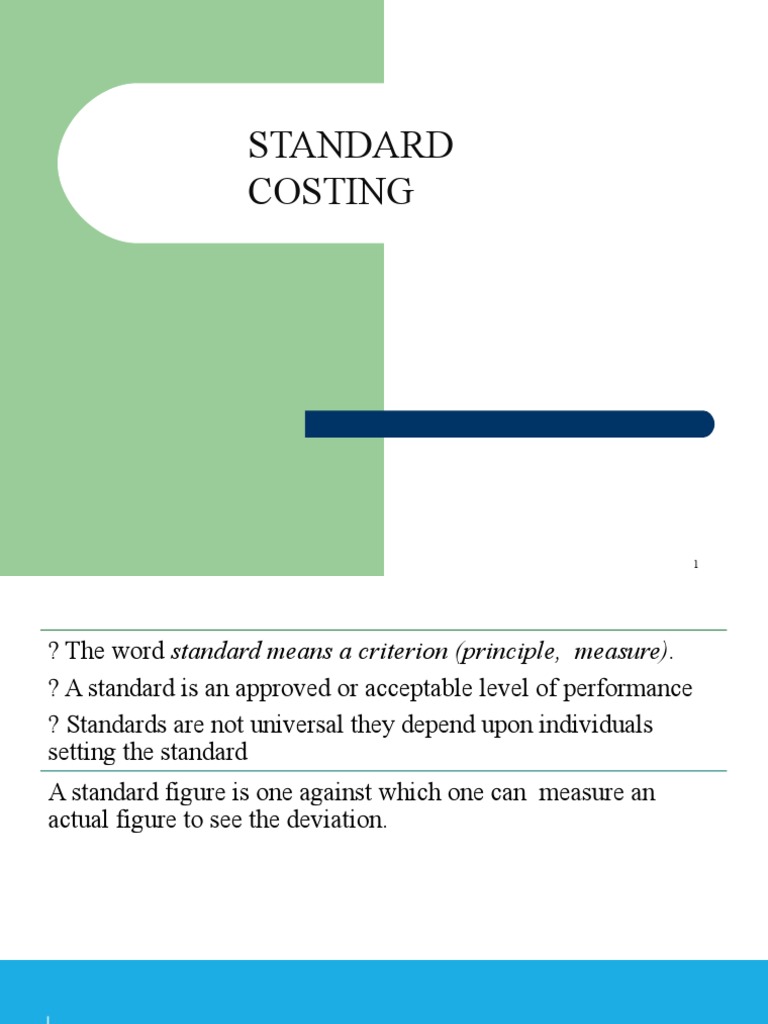 Standard Costing and Variance Analysis | PDF | Labour Economics | Cost