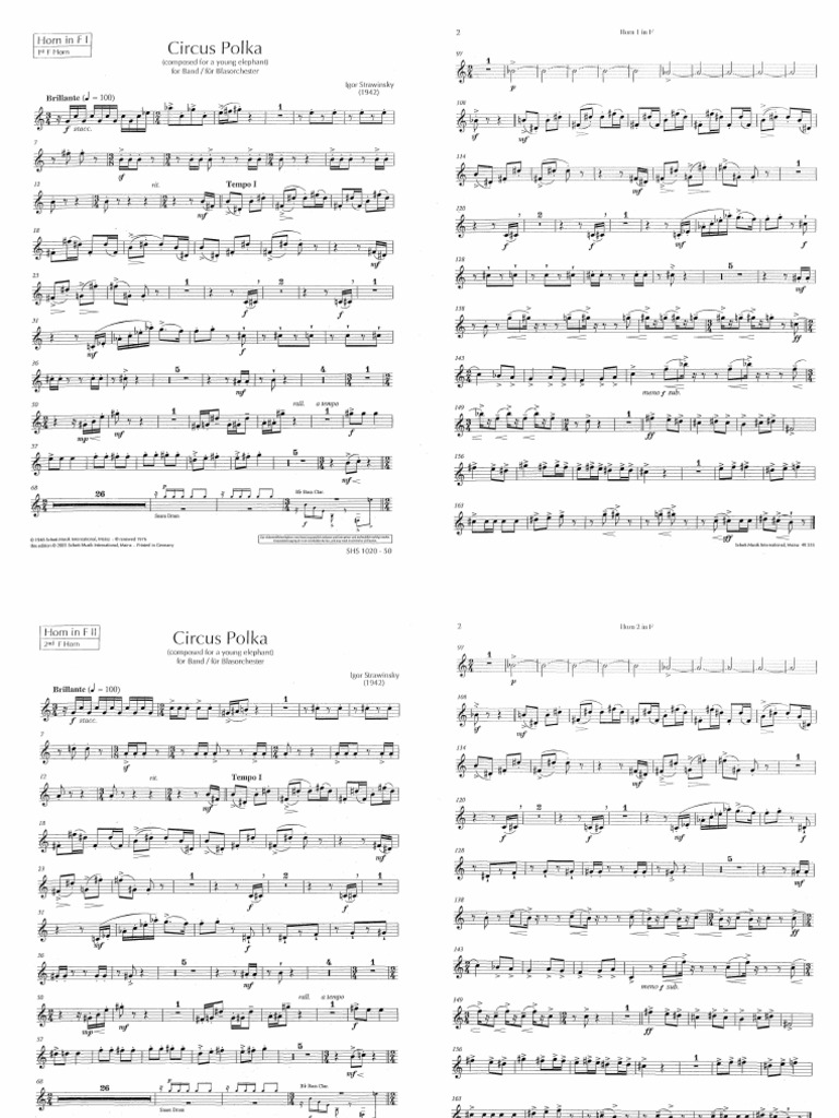 CIRCUS POLKA Corni | PDF