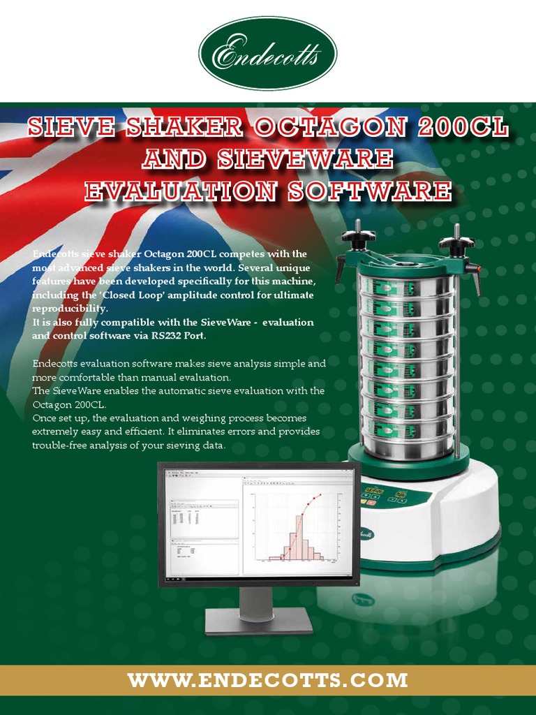 Sieve Shaker Octagon 200Cl and Sieveware Evaluation Software | PDF ...