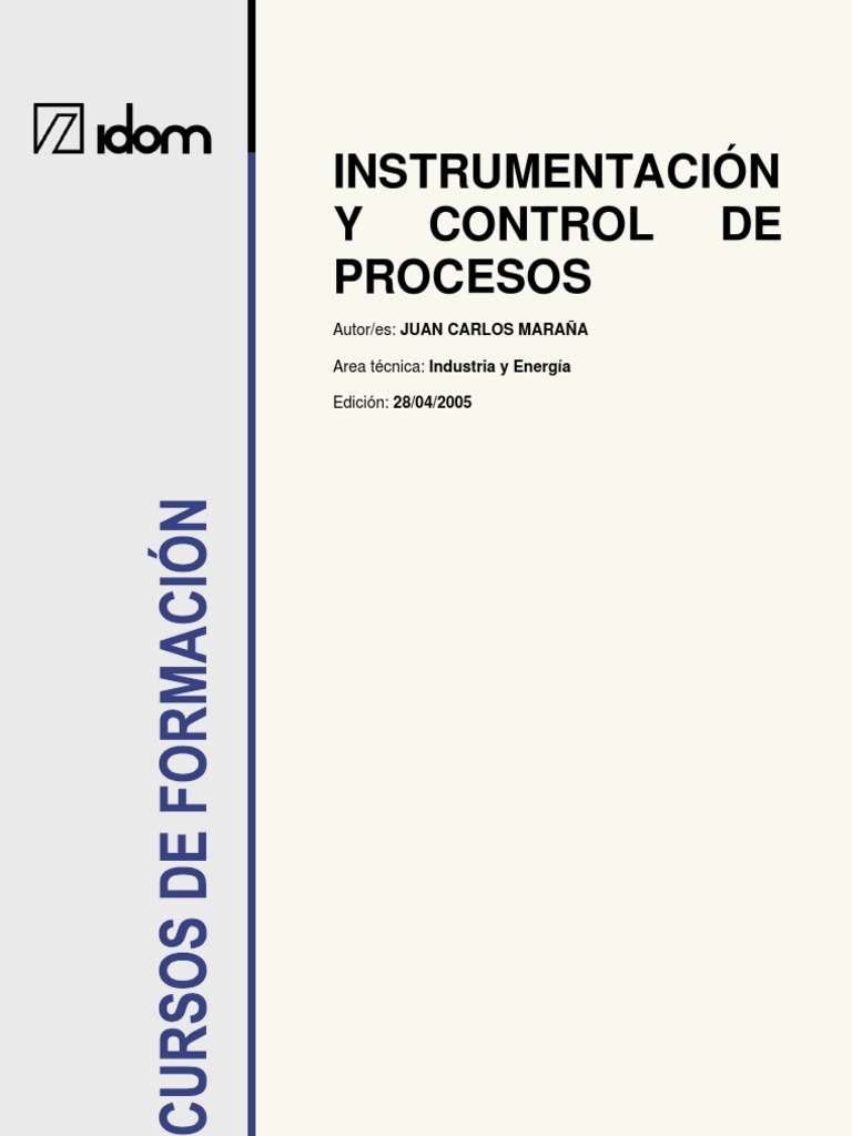 Instrumentación y control de procesos: una introducción a los conceptos ...