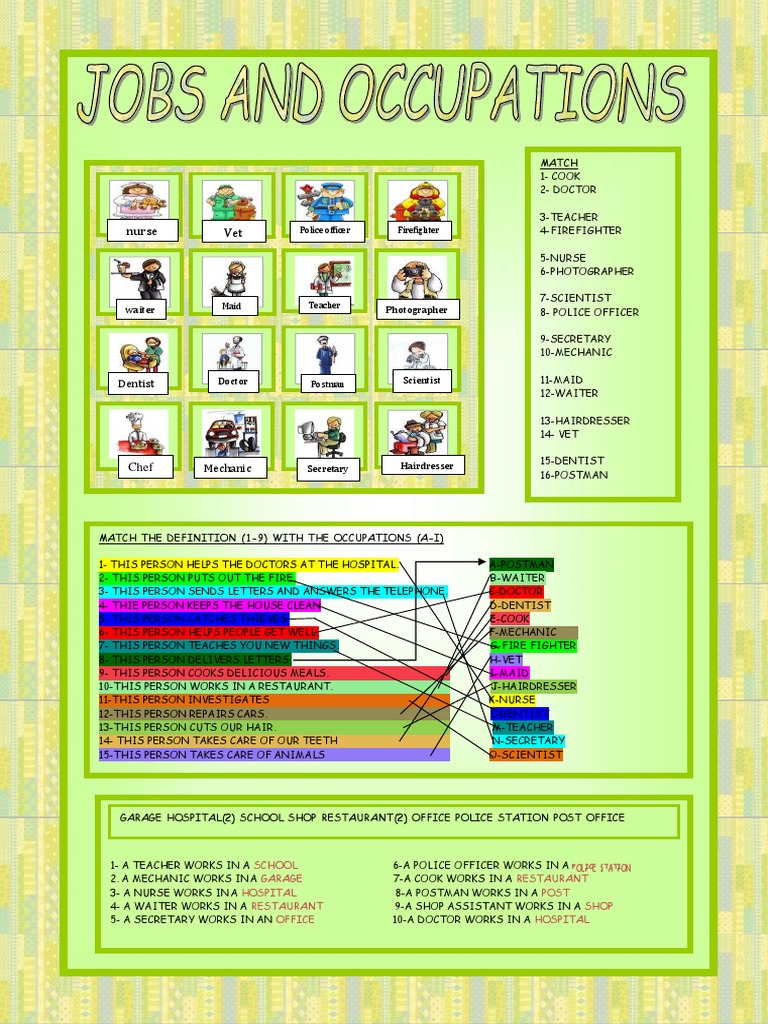 Jobs and Occupations | PDF