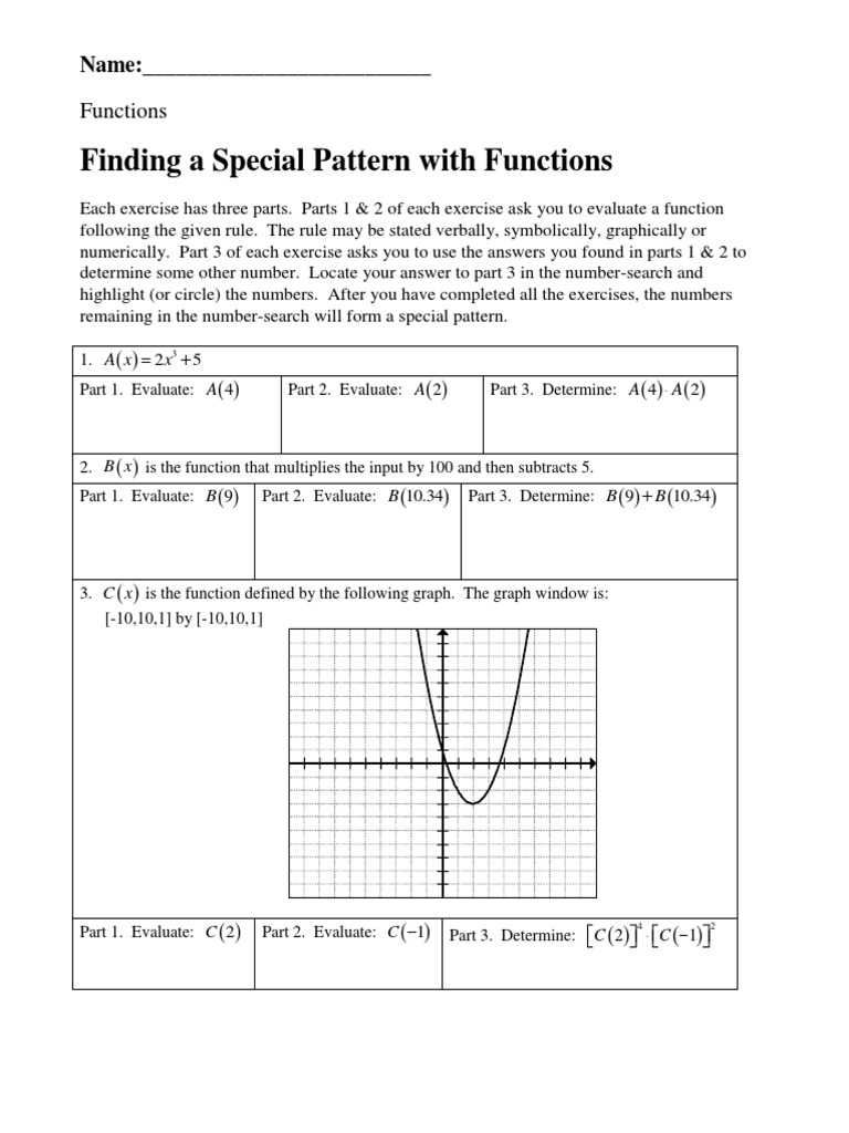 05 - Finding A Special Pattern With Functions-2 | PDF | Function ...
