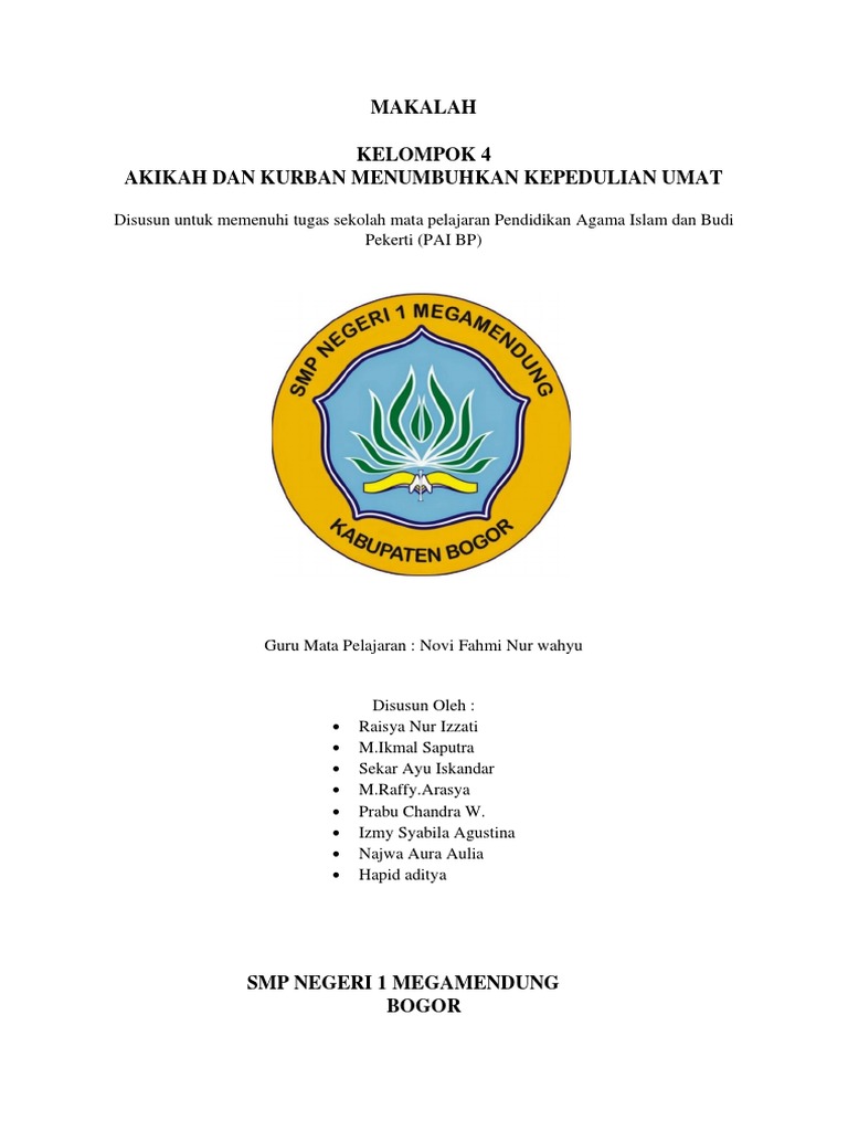 Makalah Pai Kel. 4 Kelas 9i | PDF