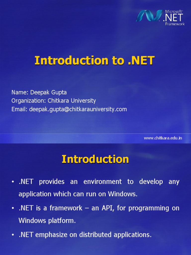 Name: Deepak Gupta Organization: Chitkara University: WWW - Chitkara ...