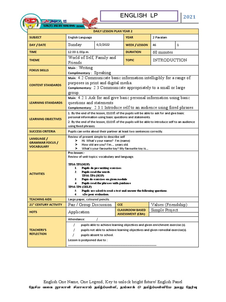 Catch Up Plan | PDF | English Language | Lesson Plan