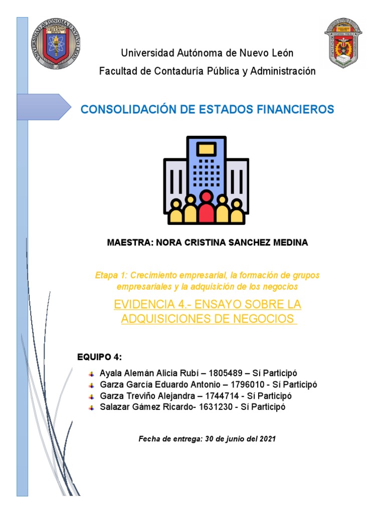 Evidencia 4. Ensayo EQ8 | PDF | Contabilidad | Impuesto sobre la renta