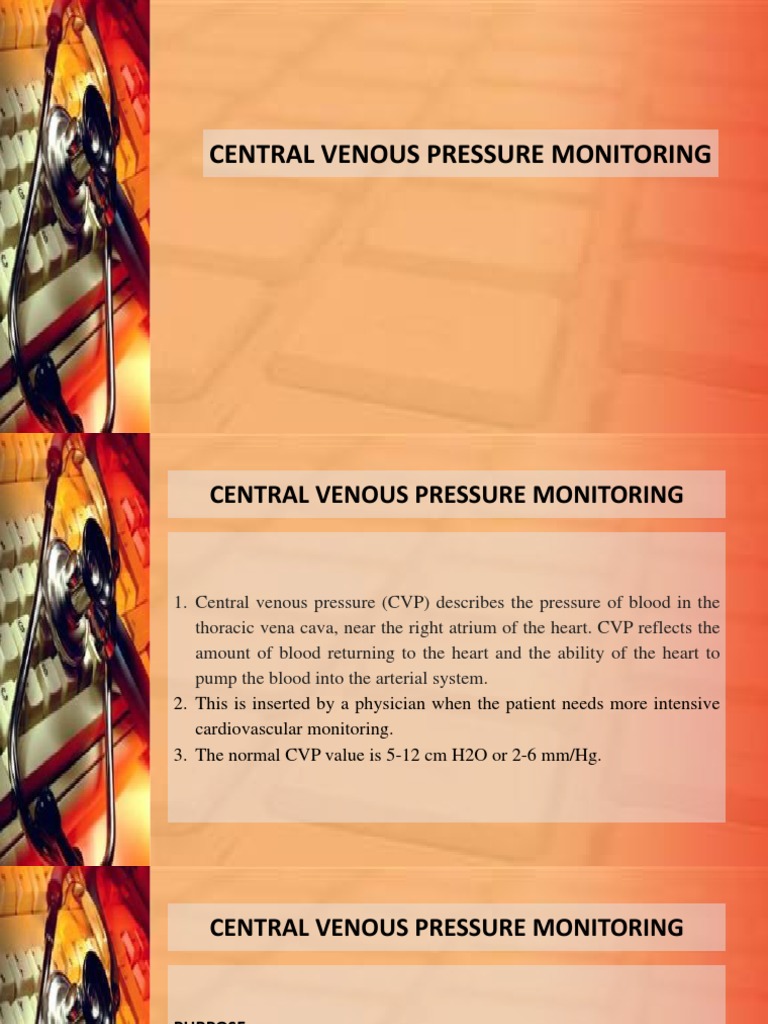 CVP Monitoring | PDF | Intravenous Therapy | Vein