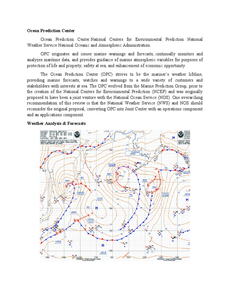 Interpreting Marine Weather Maps | PDF | Weather Forecasting | National ...