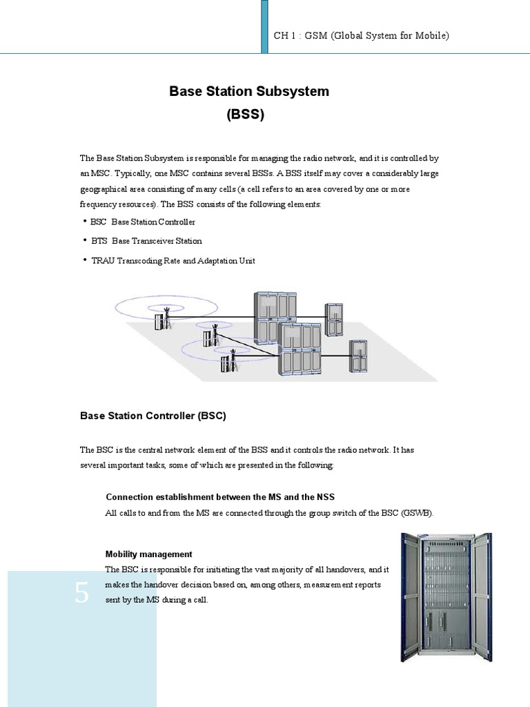 Base Station Subsystem | PDF | Radio Resource Management | Telecommunications