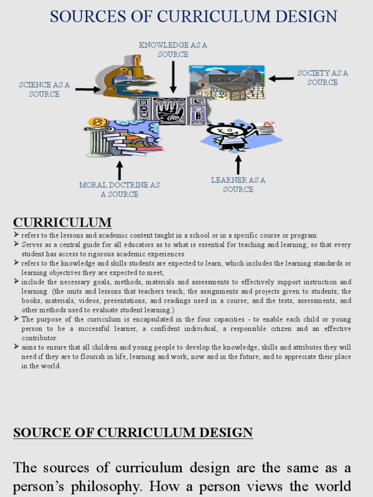 Sources of Curriculum - Final | Download Free PDF | Curriculum | Science