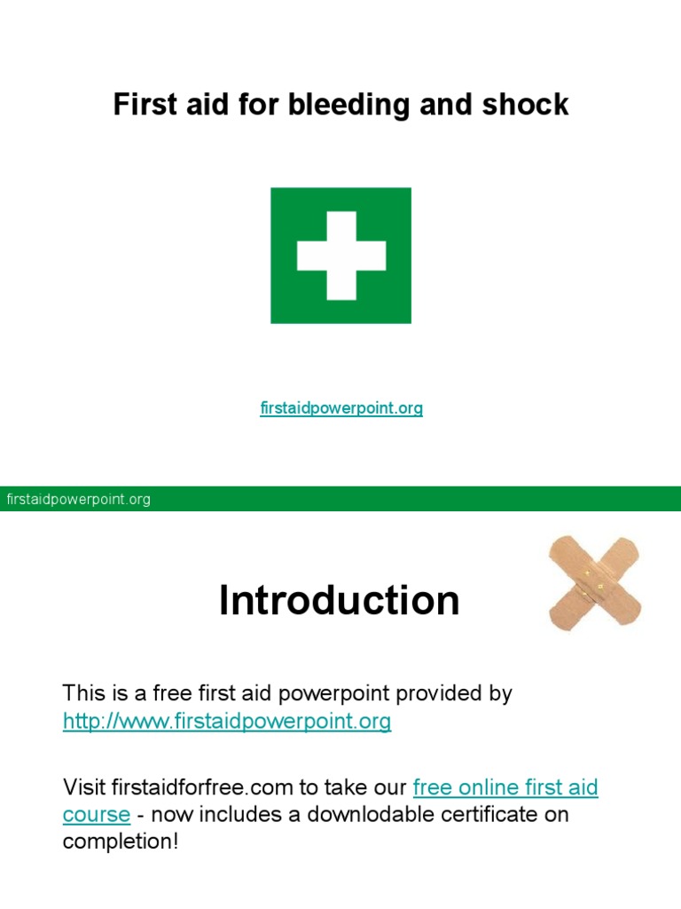 First Aid for Shock and Bleeding Wounds | PDF | Wound | Shock (Circulatory)