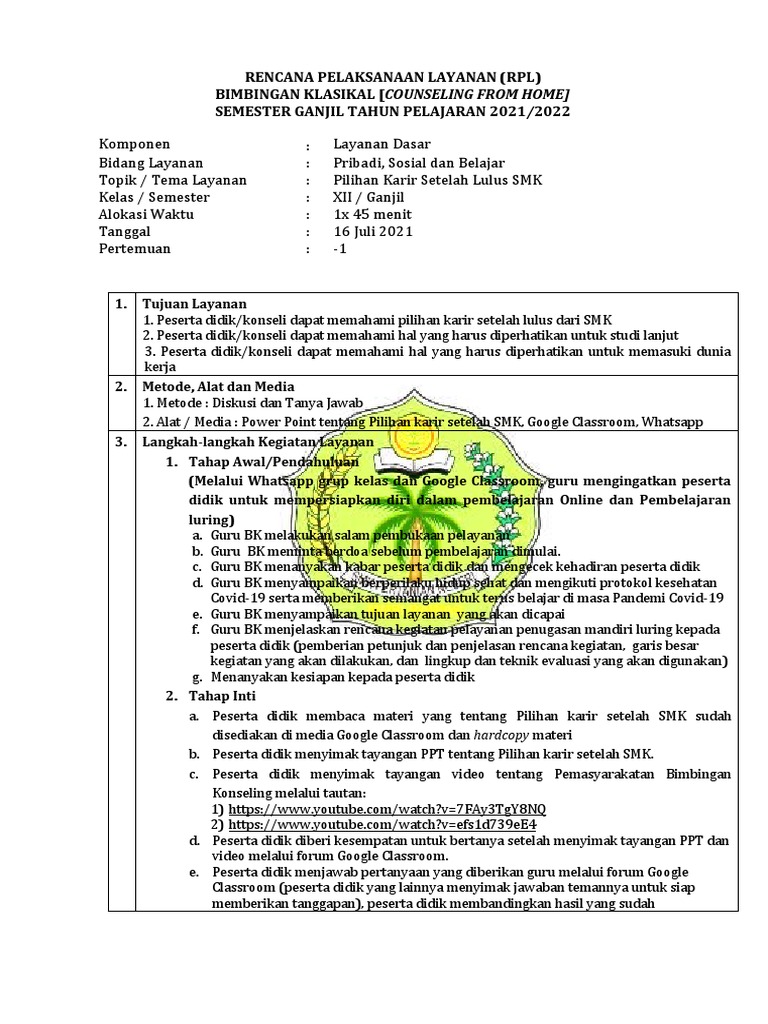 RPL 1 Pilihan Karir Dan Akpd | PDF