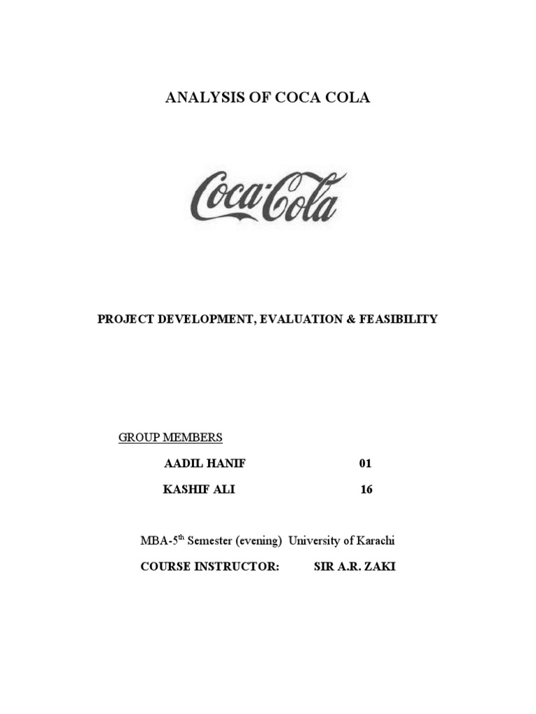 Coca-Cola Market Analysis in Pakistan | PDF | Microeconomics | Coca Cola