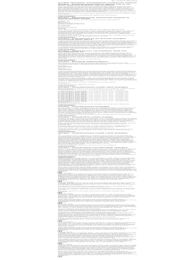Scribd - Reviews, Complaints, Customer Claims | PDF | Debit Card | Visa ...