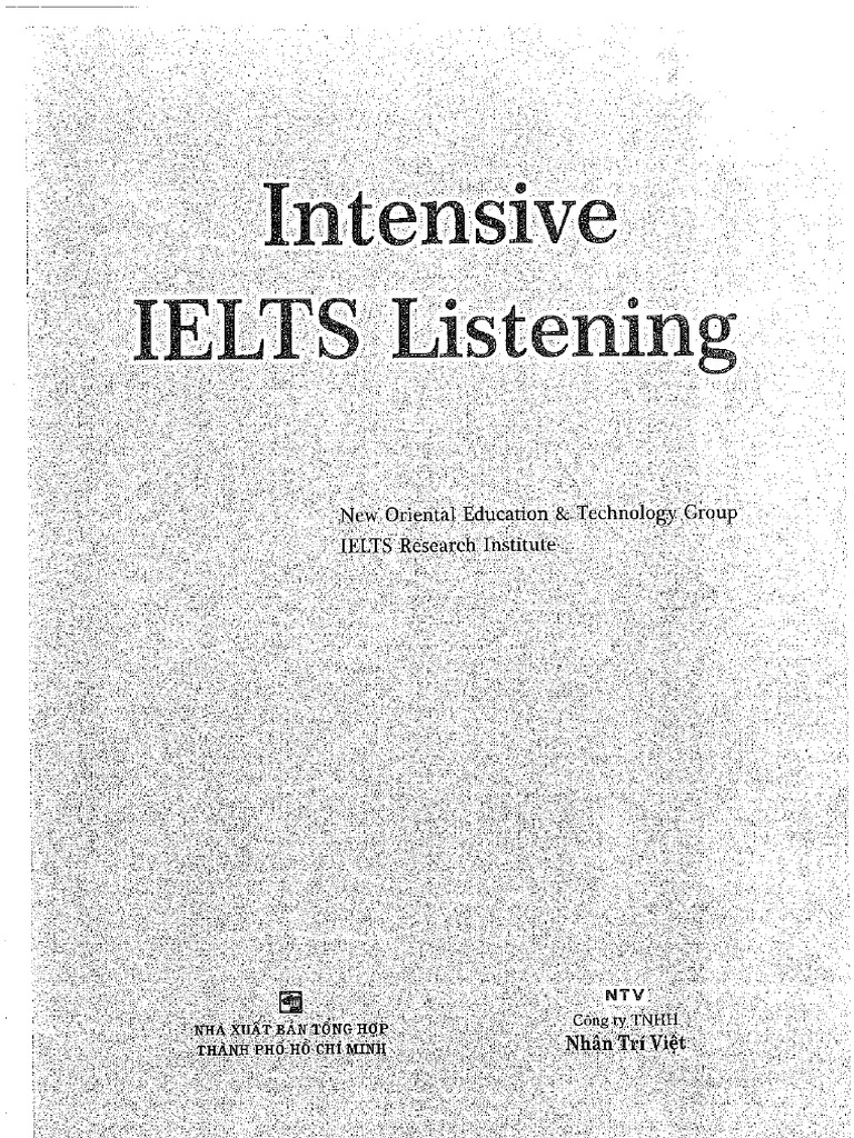 Intensive IELTS Listening | PDF