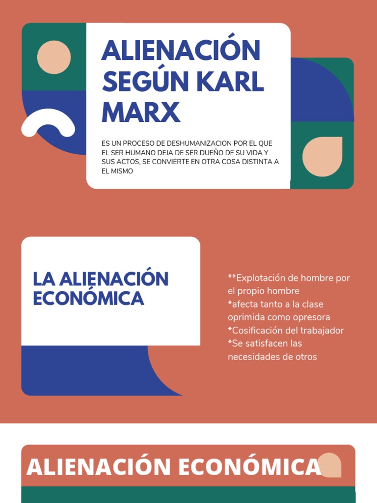ALIENACIÓN SEGÚN KARL MARX | PDF | La teoría de la alienación de Marx ...