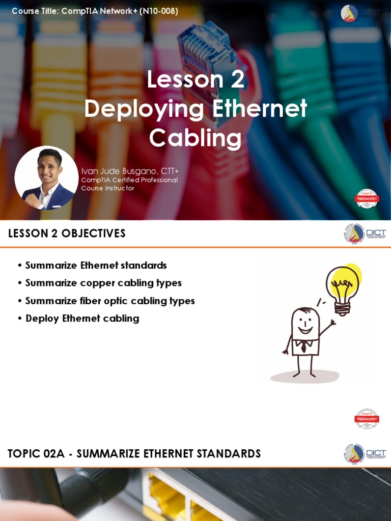 Network+ Lesson 2 | PDF | Ethernet | Transmission Medium