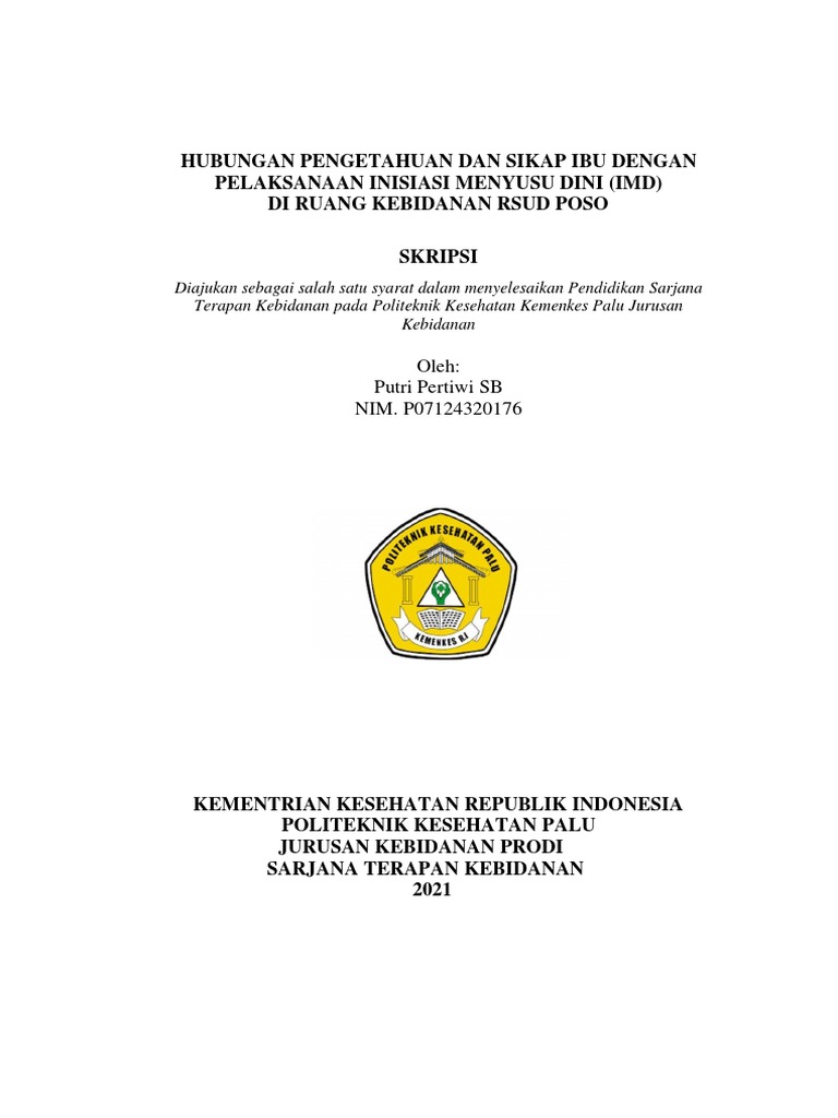 Skripsi Putri Pertiwi SB Ajeng Poso | PDF | Sains & Matematika | Kesehatan Holistik