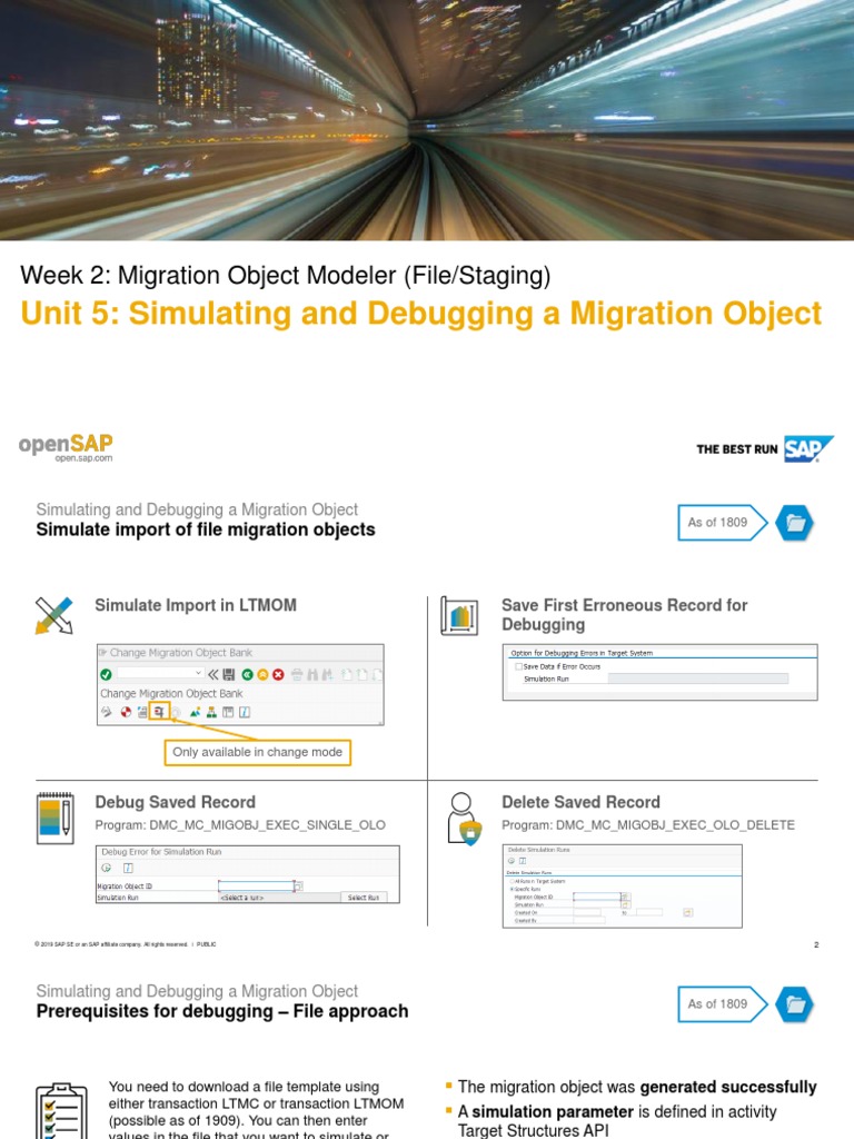 Unit 5: Simulating and Debugging A Migration Object | PDF | Simulation | Debugging