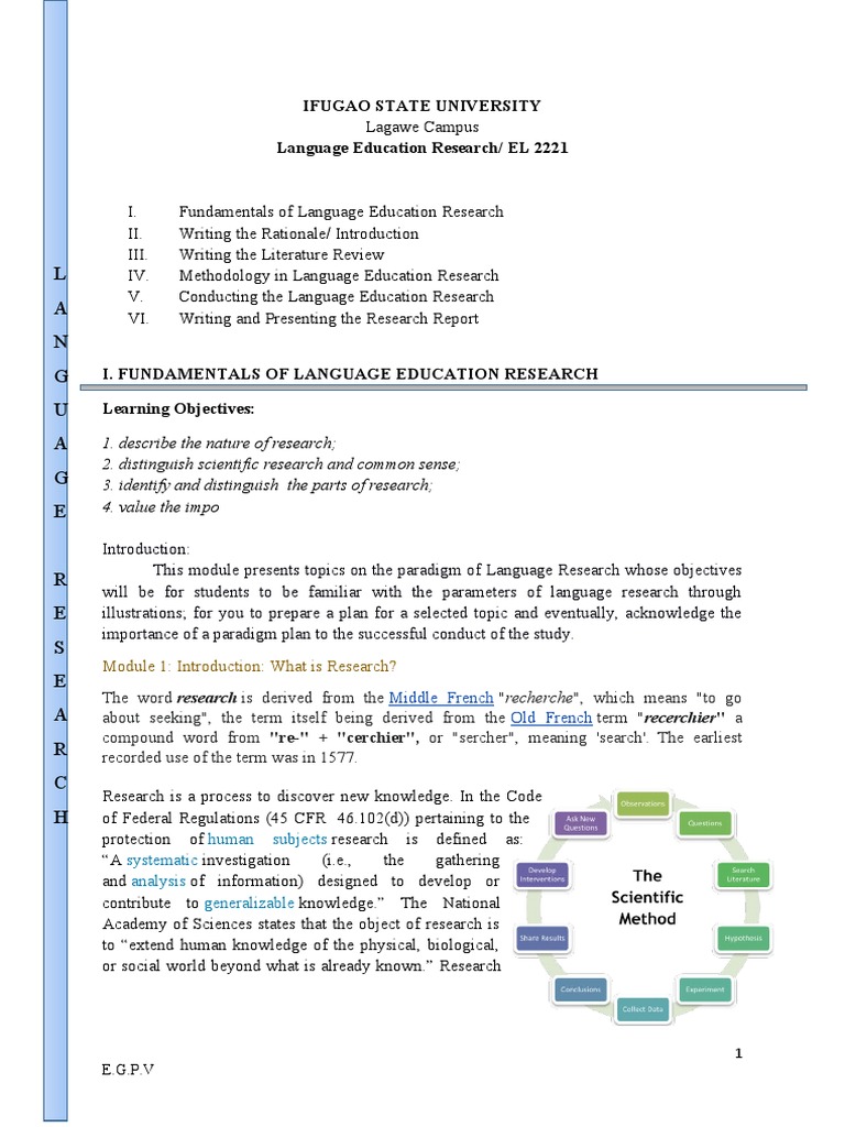 Language Education Research Fundamentals | PDF | Scientific Method ...