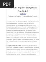 What Are Core Beliefs | PDF | Cognitive Behavioral Therapy | Psychotherapy