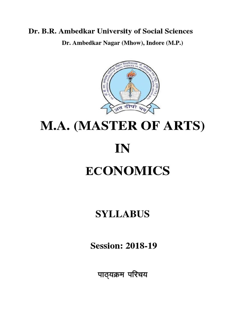 MA-Economics Syllabus | PDF | Macroeconomics | Monopoly