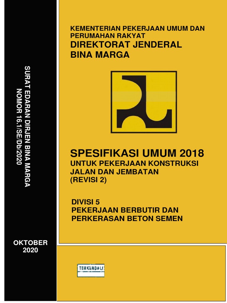 Divisi 5 Spesifikasi Umum BM 2018 Rev2 | PDF