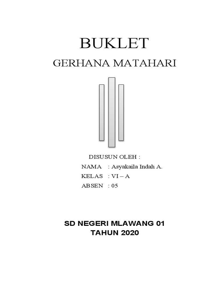 Cover Kliping SD Tegalrandu | PDF