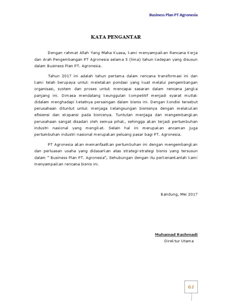 Business Plan Wording | PDF