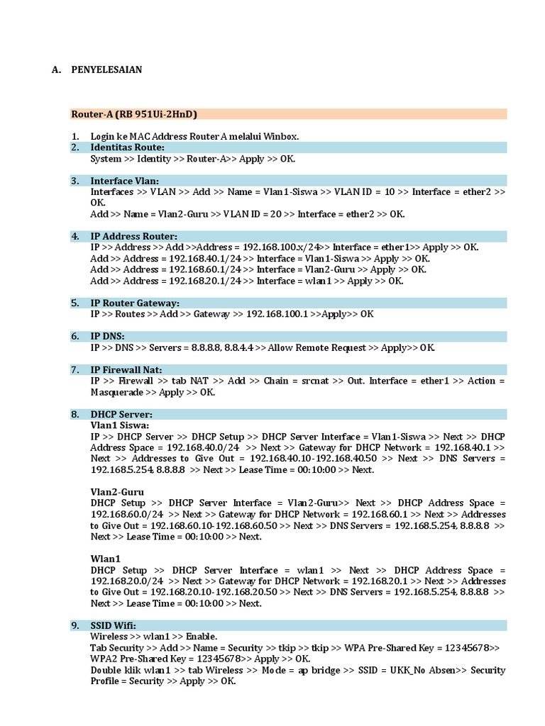 Pembahasan Soal Paket 2 UKK TKJ 2019-2020a | PDF | Ip Address | Domain Name System