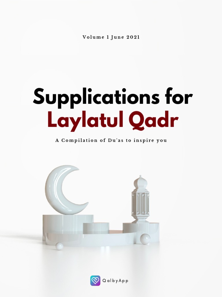 Du'as for Laylatul Qadr | PDF | Forgiveness | Prophets And Messengers ...