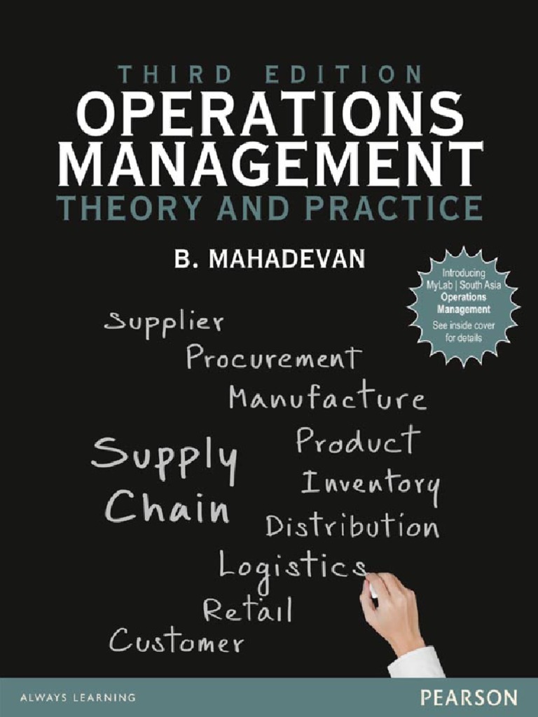 Operations Management Theory and Practice by B. Mahadevan | PDF ...