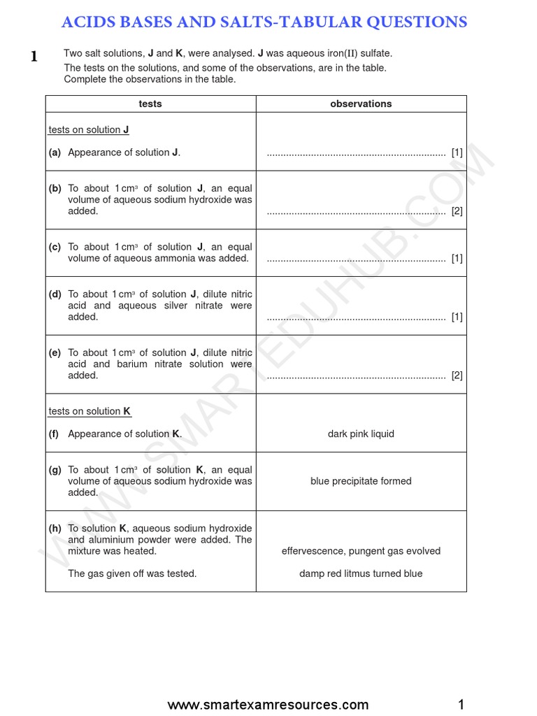8.6-Acids-Bases and Salts-Table questions-Set-3-qp-mS | PDF ...