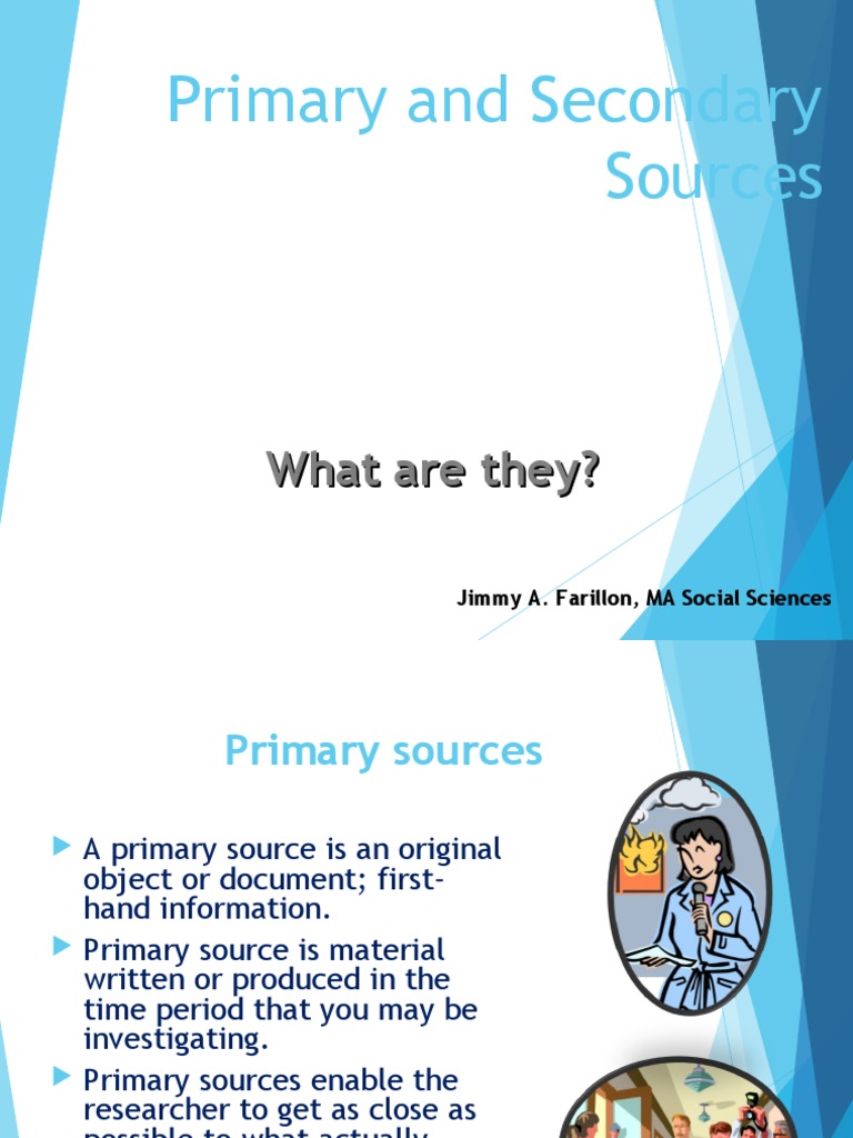 Primary and Secondary Sources | PDF | Primary Sources | Diary