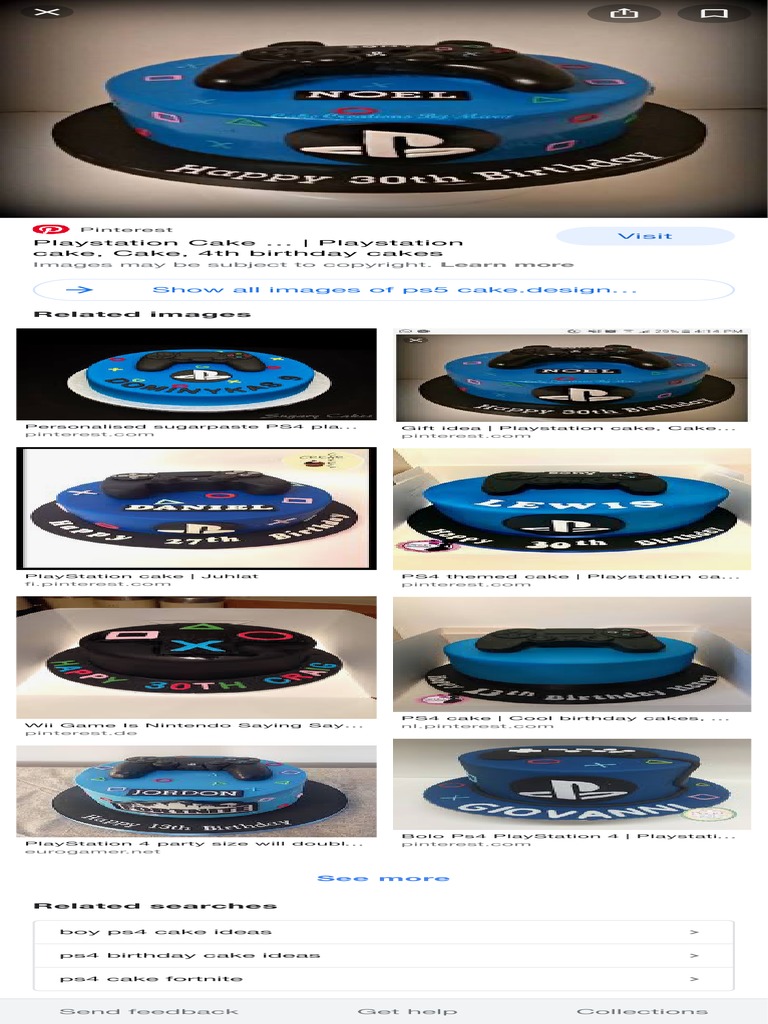 ps5 Cake - Design Round - Google Search | PDF | Play Station | Cakes