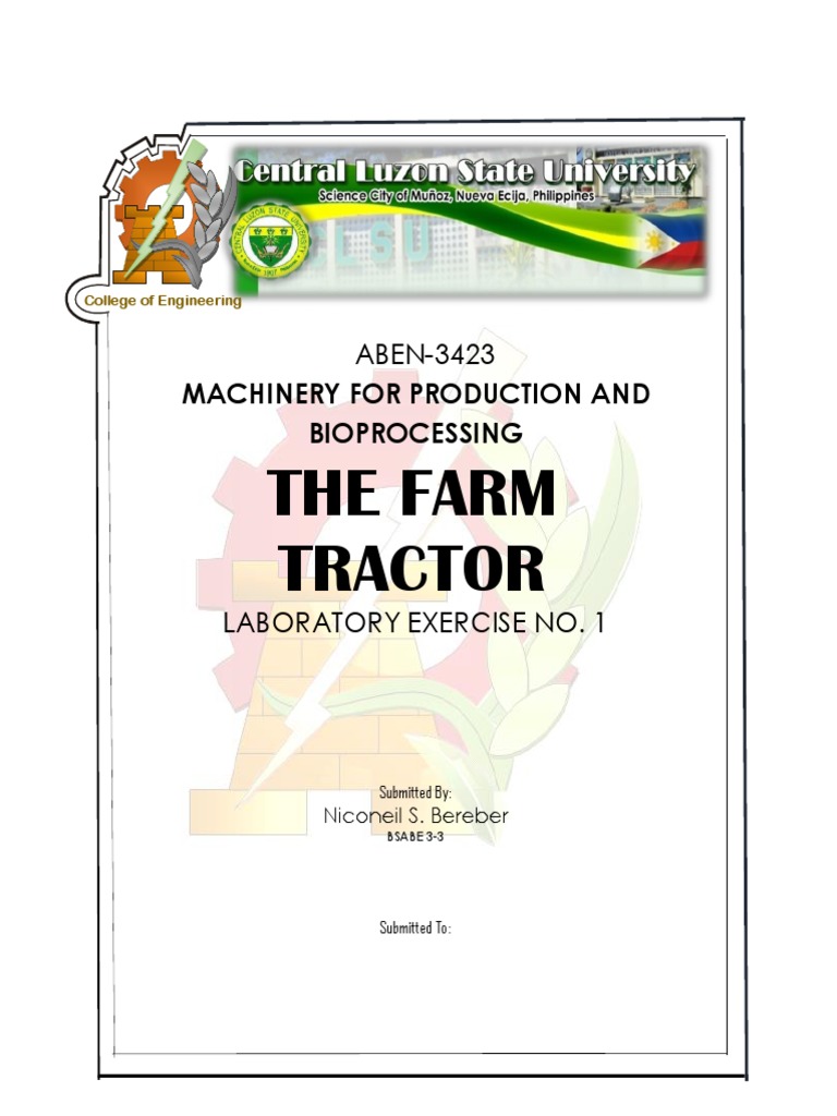 Farm Tractor-Lab - Ex1 | PDF | Tractor | Transmission (Mechanics)