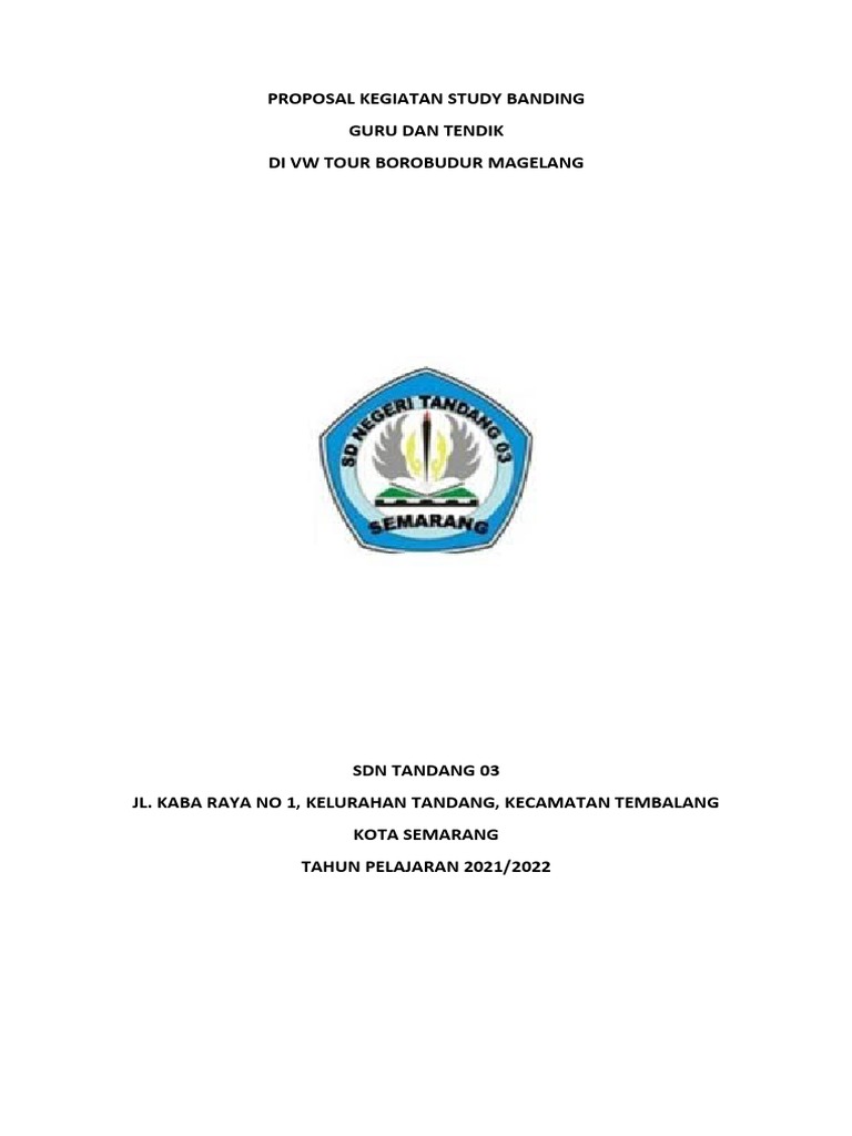 Proposal Kegiatan Study Banding | PDF