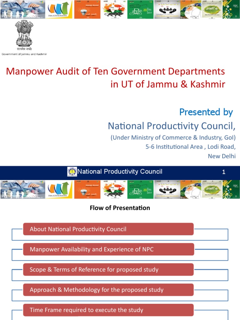 Manpower Audit of Ten Government Departments in UT of Jammu & Kashmir ...