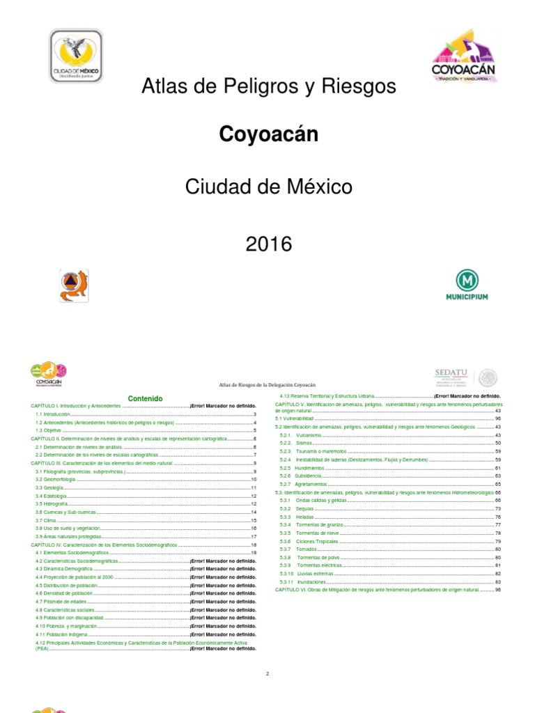 AR Coyoacan 2016 | PDF | Tierra | Riesgo