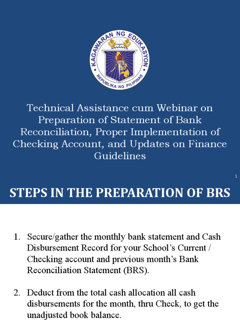 BRS Preparation | PDF | Payments | Bookkeeping