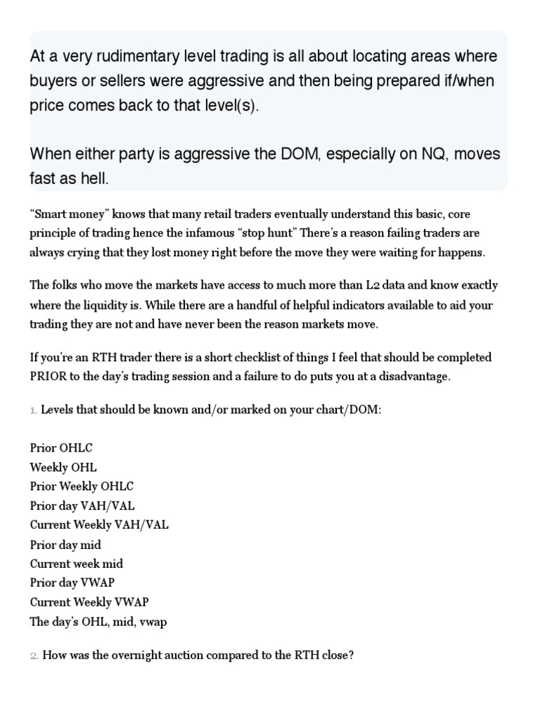 Daily Chart Set Up + Trading Basics by @PostyTrades | PDF | Economies ...