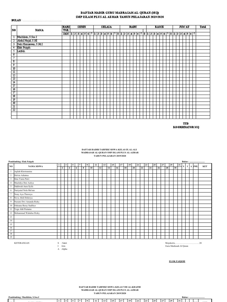 Absen Guru Dan Siswa | PDF