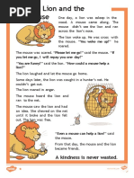 The Lion and the Mouse: A Friendship Tale | PDF