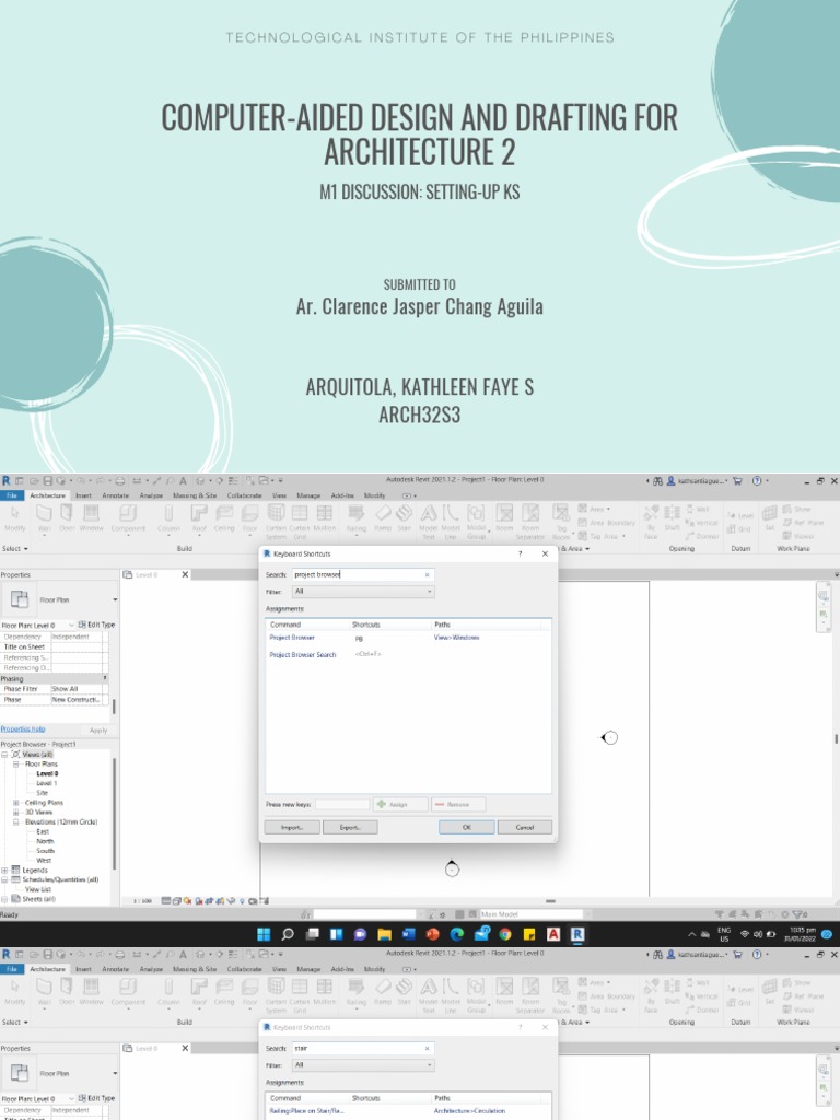 Computer-Aided Design and Drafting For Architecture 2: Ar. Clarence ...